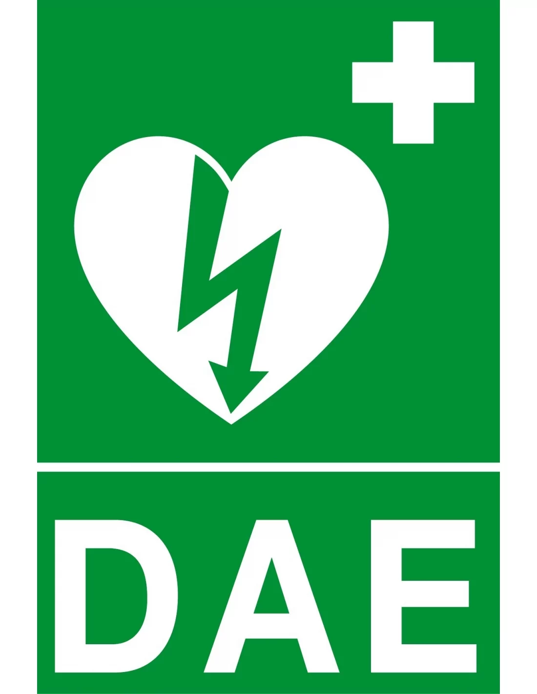 Panneau DEFIBRILLATEUR DAE - Signalisation de Premier secours - SEC002