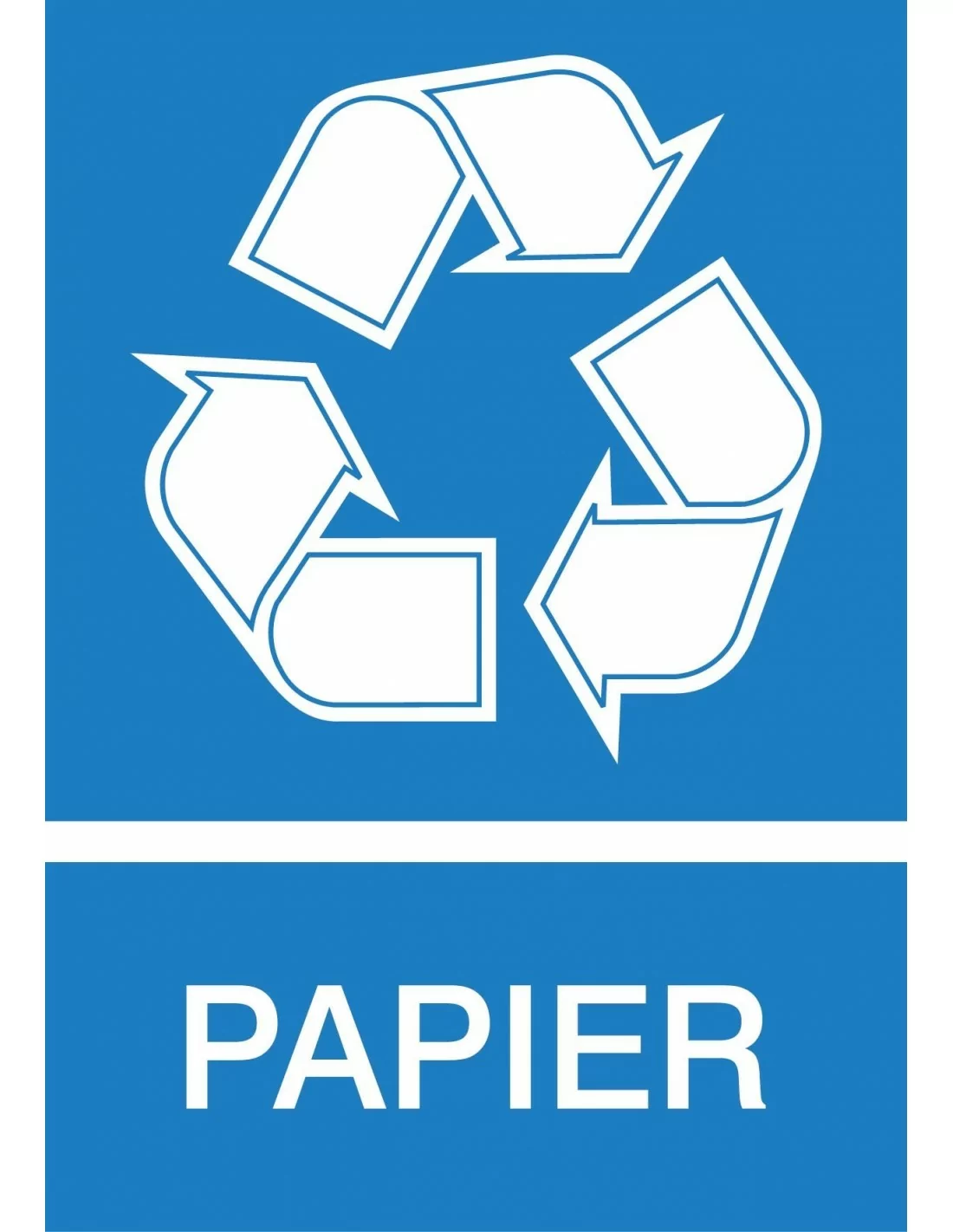 Panneau Recyclage Papier Signalisation De Recyclage Ecologie Rec004