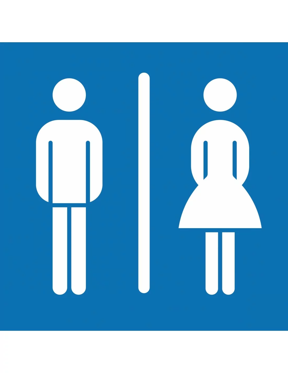 Panneau Toilettes - Signalisation de Plaques Toilettes - SIN027